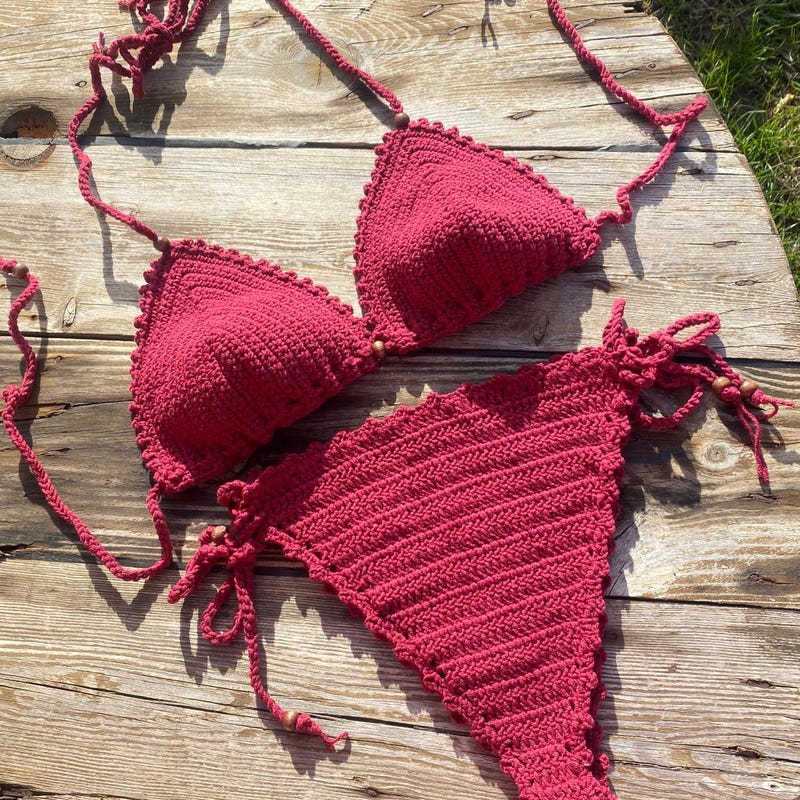 Cotton Stretch Bikini - Etsy
