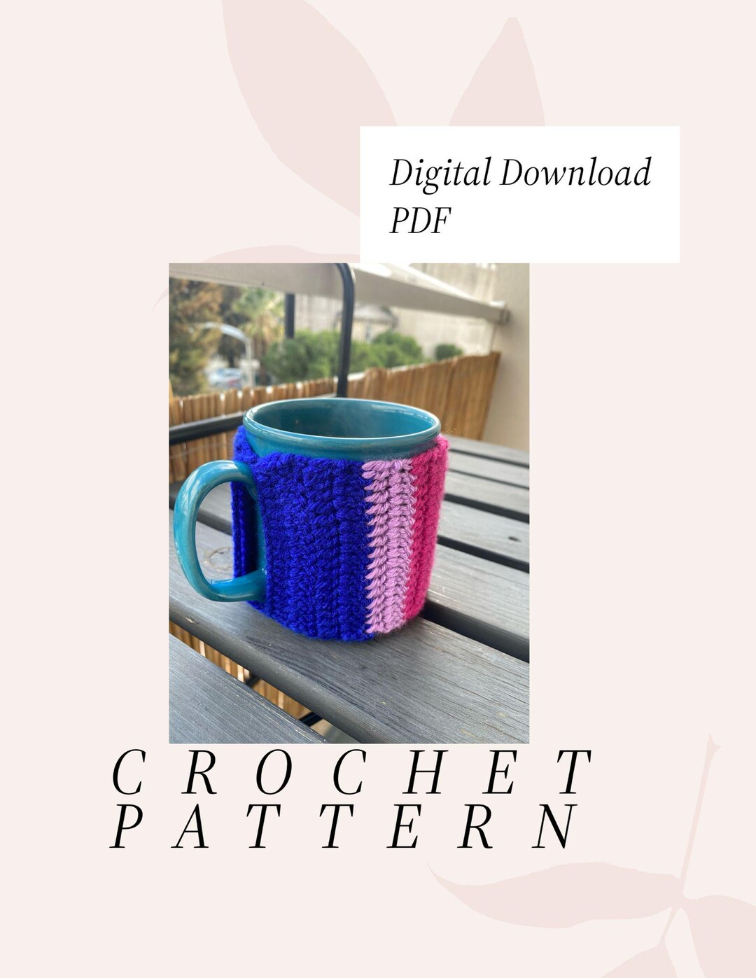 Quick & Easy Crochet Mug Cover Pattern - Instant Download PDF - Etsy