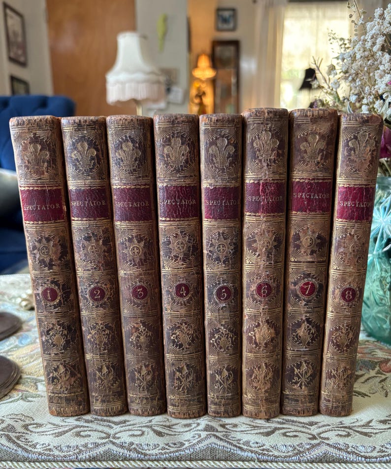 The Spectator (complete Eight Volume Set) - First Edition 1711 - Etsy