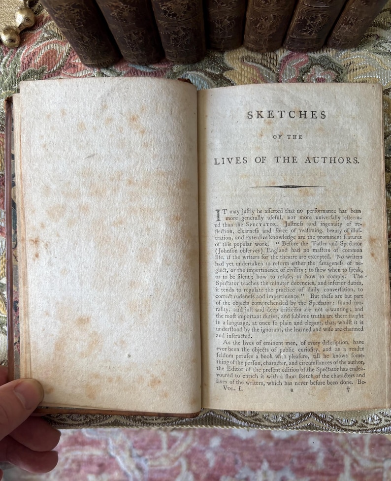 The Spectator (complete Eight Volume Set) - First Edition 1711 - Etsy