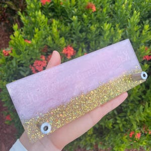 Resin Glitter Name Plates for Office, Desk, Small Business, Etc. - Etsy