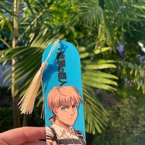 AOT Inspired Anime Bookmarks, Eren, Armin, Mikasa, & Levi - Etsy