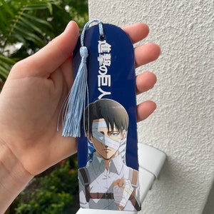 AOT Inspired Anime Bookmarks, Eren, Armin, Mikasa, & Levi - Etsy