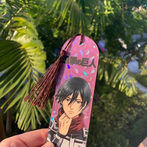 AOT Inspired Anime Bookmarks, Eren, Armin, Mikasa, & Levi - Etsy