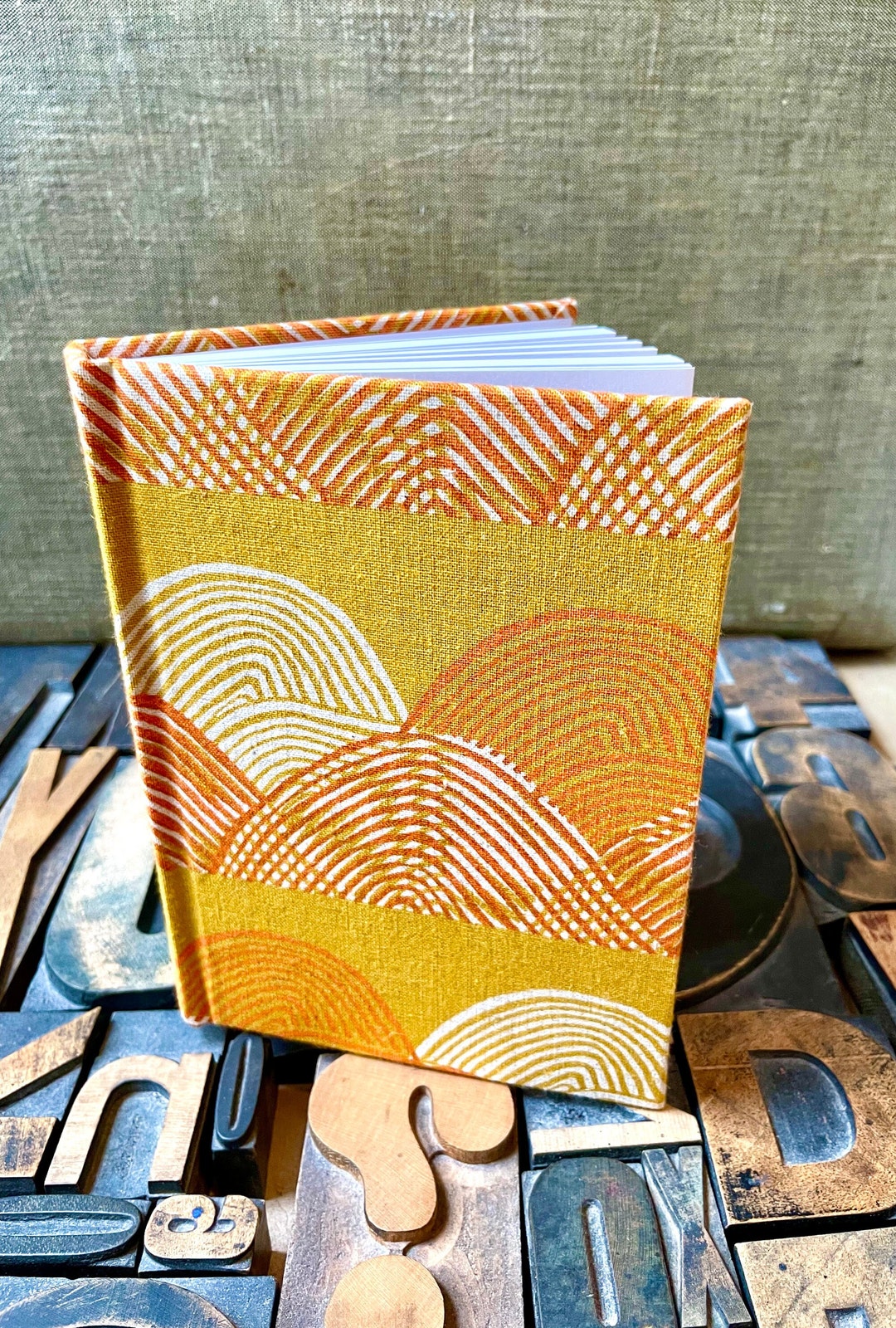 Large Unlined Fabric Covered Journal - Headlands - Etsy