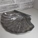 Vintage Metal Pewter Seashell Bowl Clam Scallop Shell Bowl Serving Dish ...