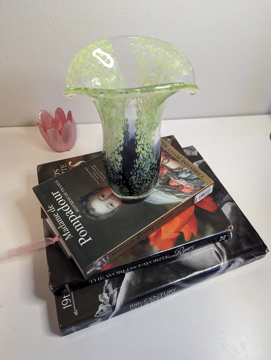 Vintage Teleflora Hand Blown Glass Vase - Etsy