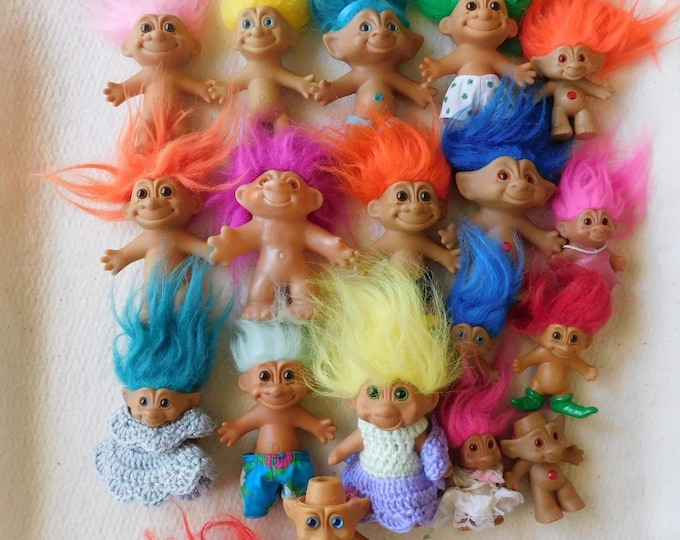 Vintage Troll Dolls Collectible Box Lot - Etsy