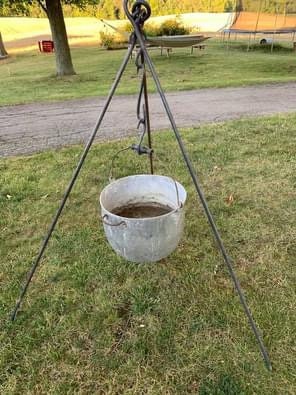 Hand Forged Campfire Cooking Tripod Heavy Duty - Etsy