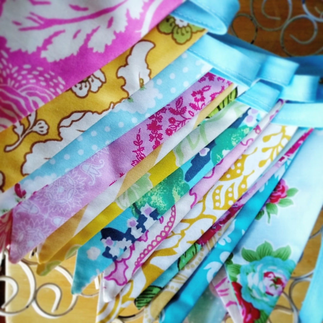 Custom Medium Sized Flags, Bunting by the Yard. Wedding Decor, Photo ...