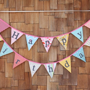Custom Happy Birthday Flags. A Unique Party Decoration. You Receive Two ...