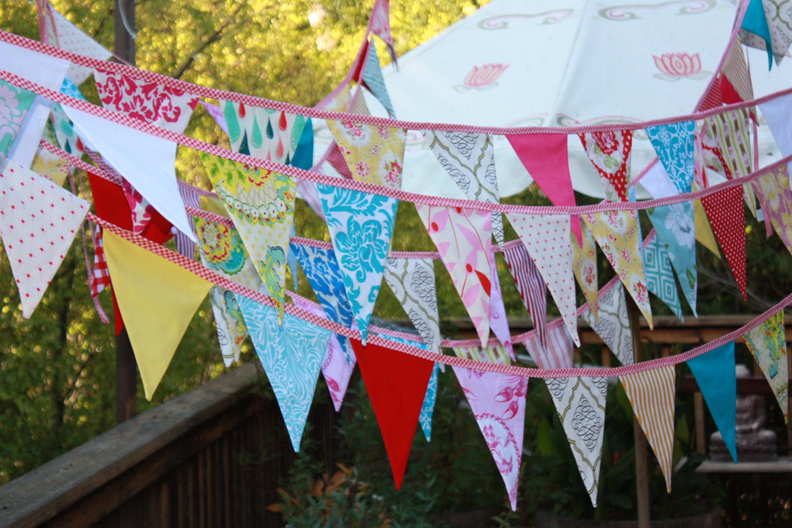 40 Feet of Carnival Bunting Wedding Flag Banner Decoration in - Etsy