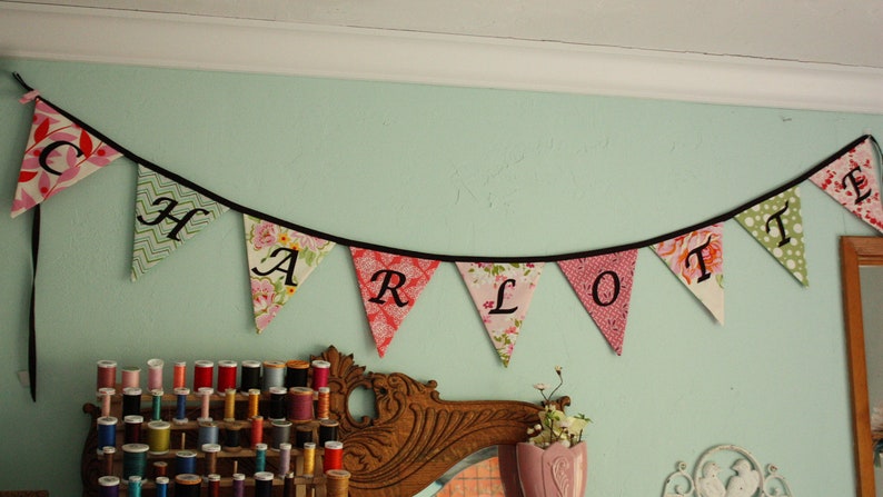 Personalized Custom Bunting Flag Decoration. for Birthdays - Etsy