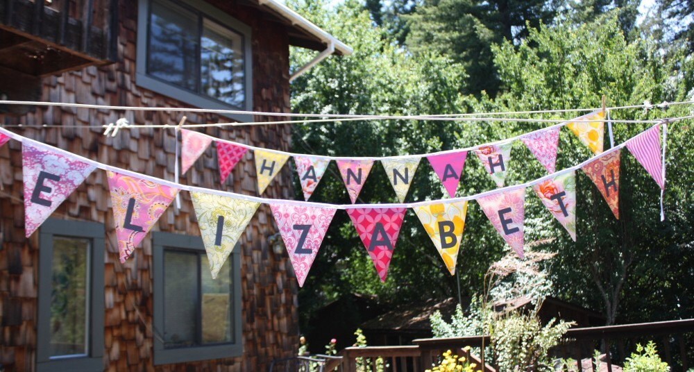 Personalized Custom Bunting Flag Decoration. For Birthdays | Etsy