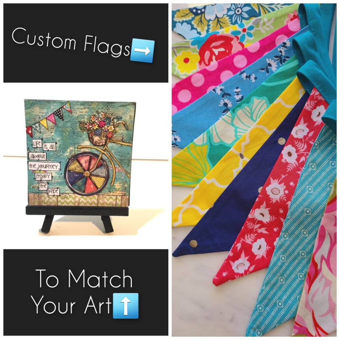 40 Foot Bunting Custom Party Flags Wedding Decoration Photo | Etsy