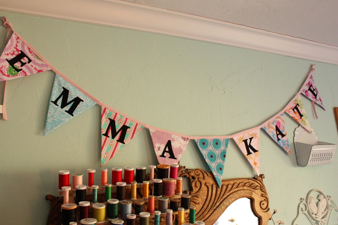 Personalized Custom Bunting Flag Decoration. for Birthdays - Etsy