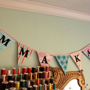 Personalized Custom Bunting Flag Decoration. 10 Flags, up to 10 Letters ...