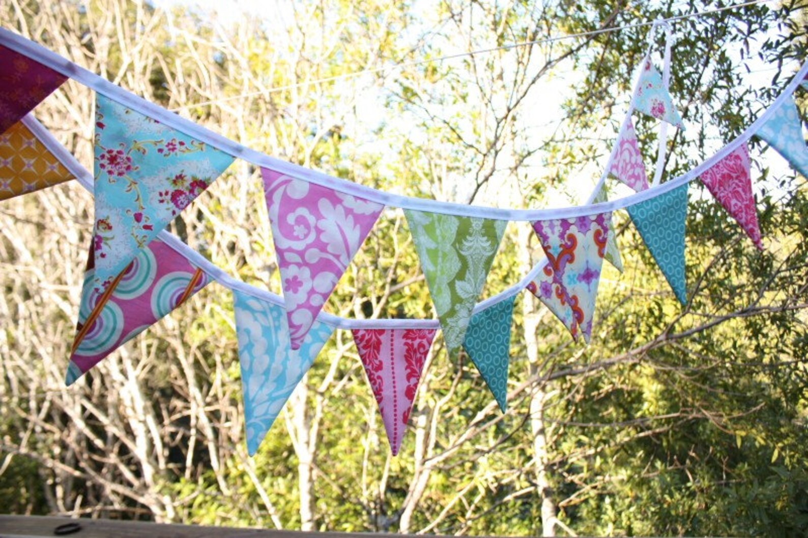 40 Foot Bunting Custom Party Flags Wedding Decoration Photo | Etsy