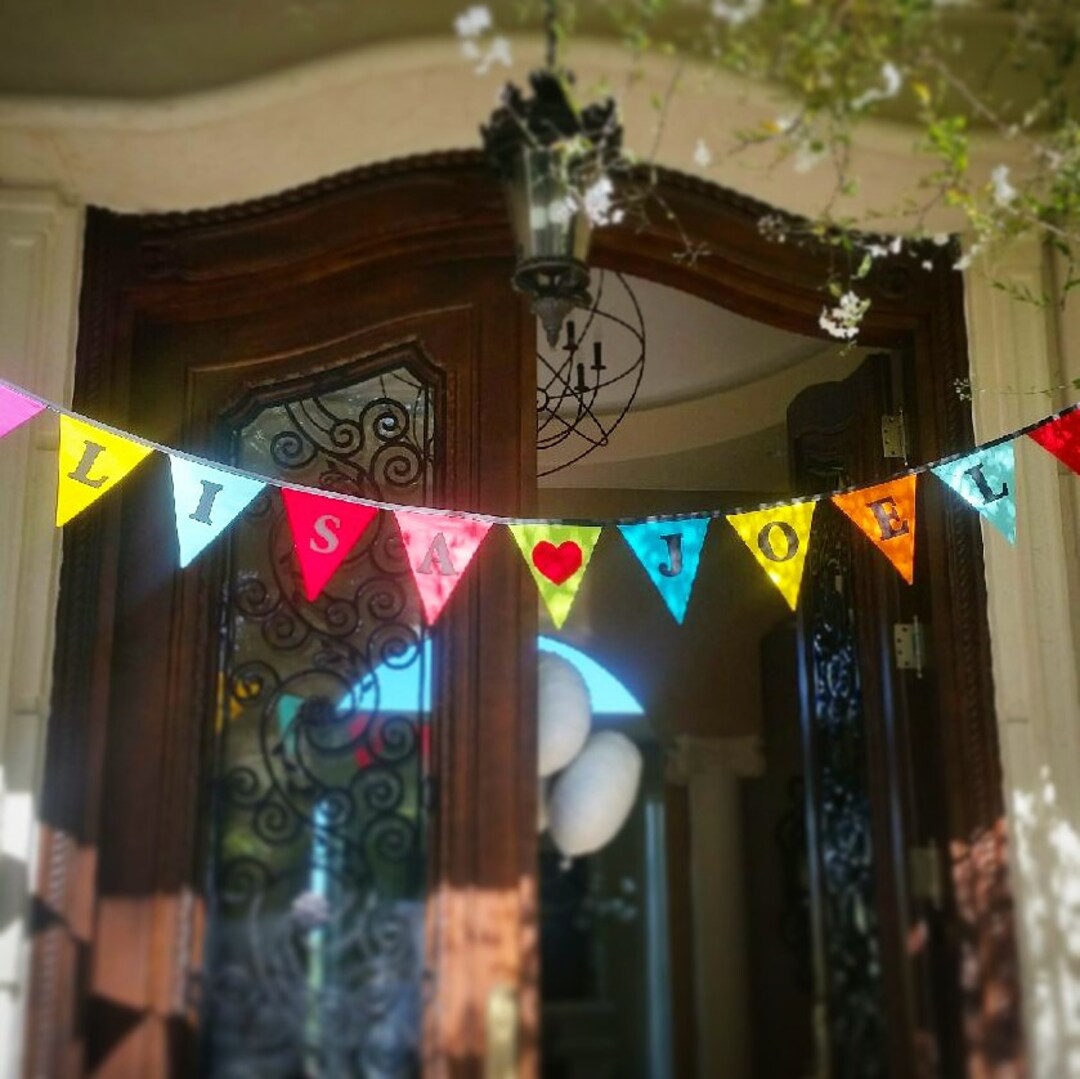 Personalized Custom Bunting Flag Decoration. for Birthdays, Bedrooms ...