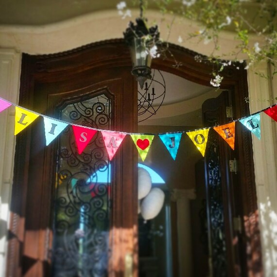 Personalized Custom Bunting Flag Decoration. for Birthdays - Etsy