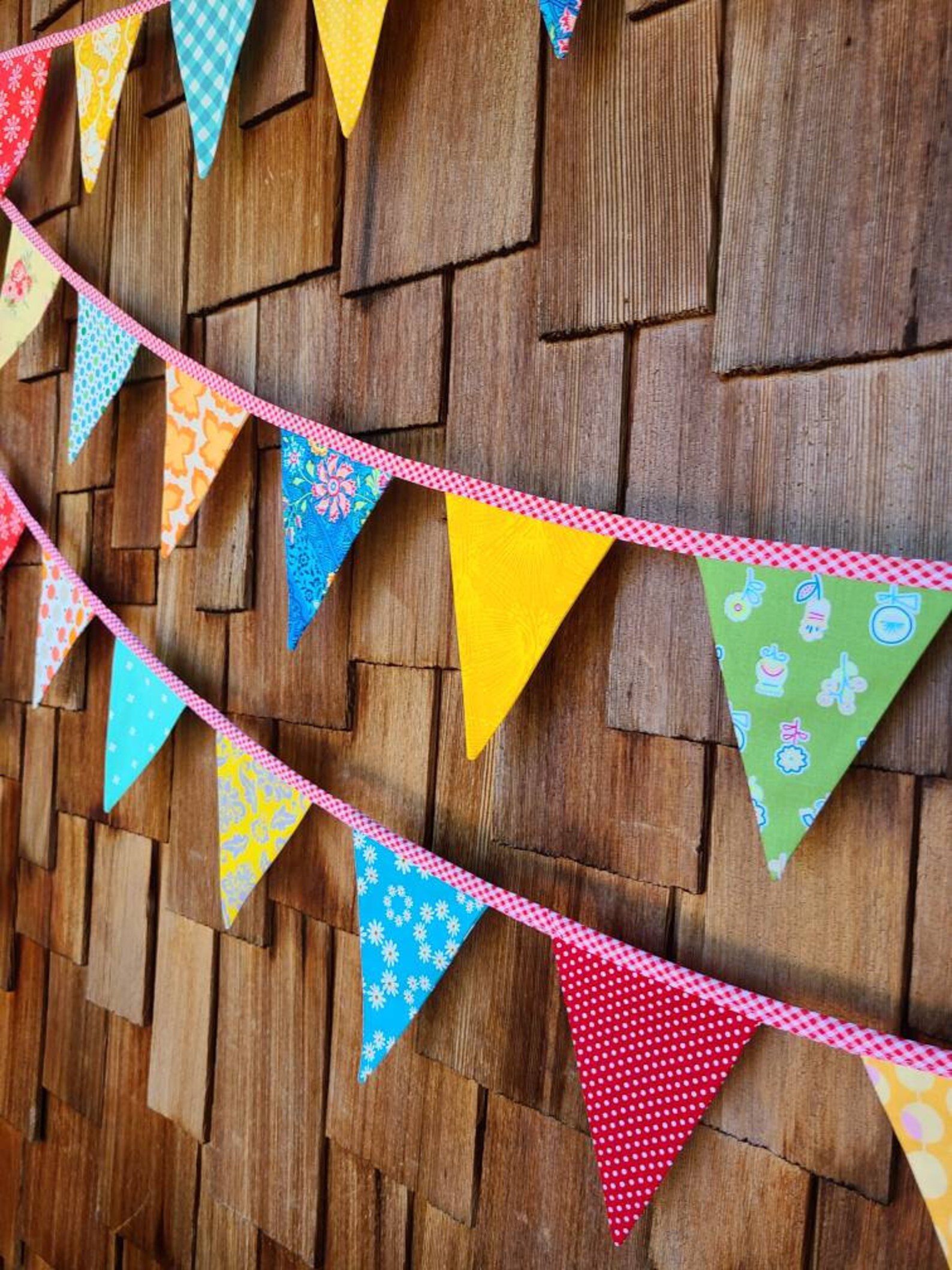 Bright Carnival Theme Fabric Bunting Colorful Festive Theme - Etsy