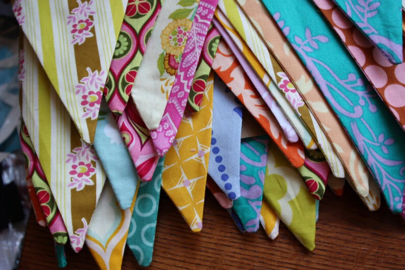 40 Foot Bunting Custom Party Flags Wedding Decoration Photo | Etsy