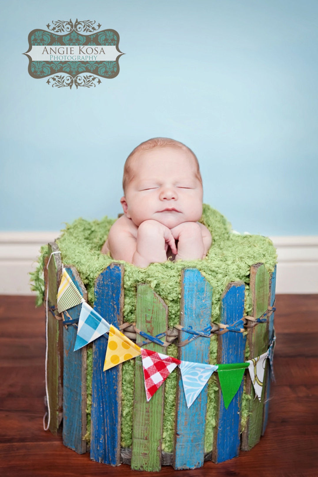 Mini Flags for BOYS, Birthday Decoration, Photo Prop. A Strand of 12 ...
