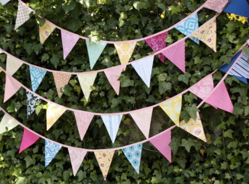 Wedding Bunting Long Flag Pennant Banner Event Decor Photo | Etsy