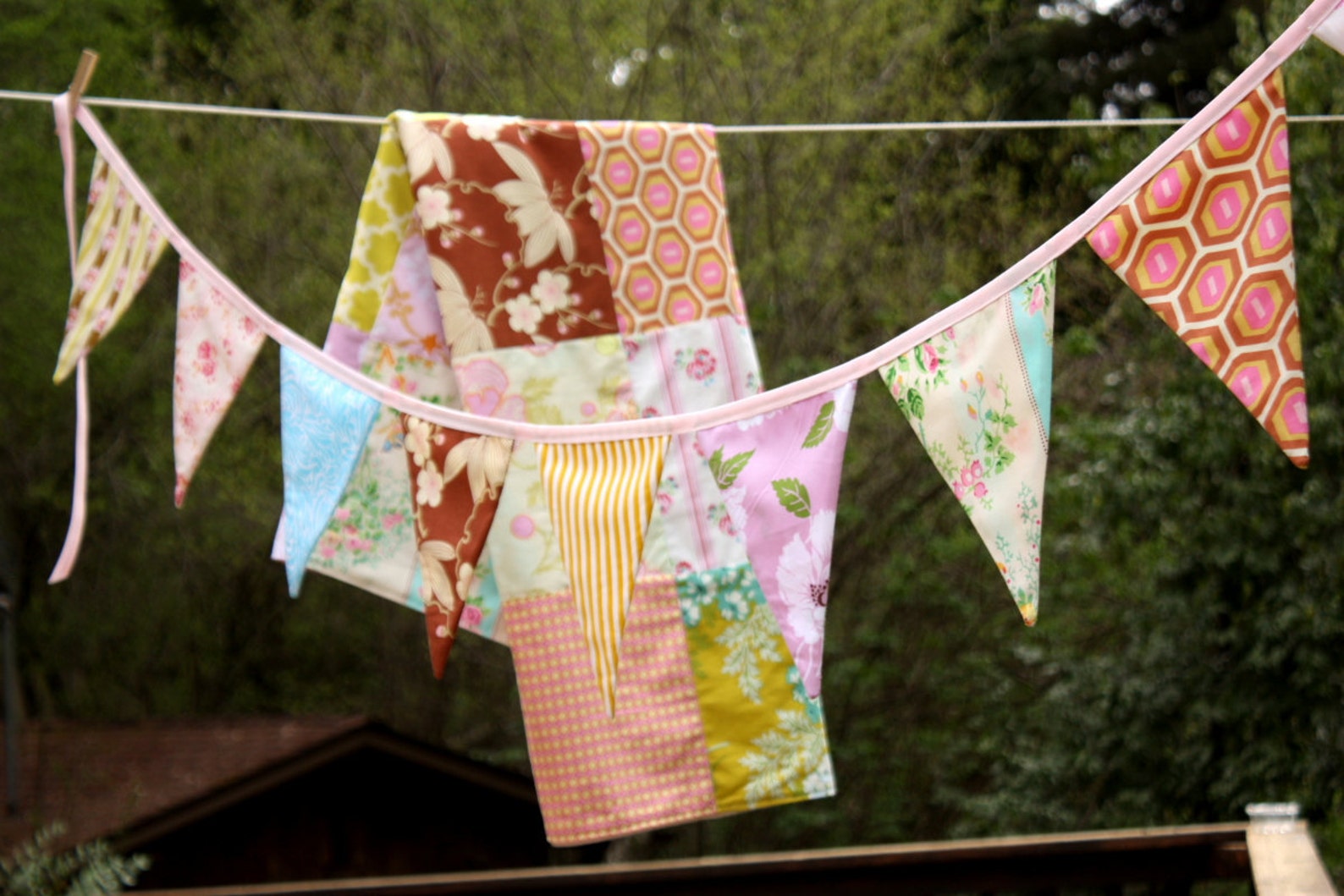 SALE Pastel Flag Bunting Designer's Choice Garland Banner - Etsy