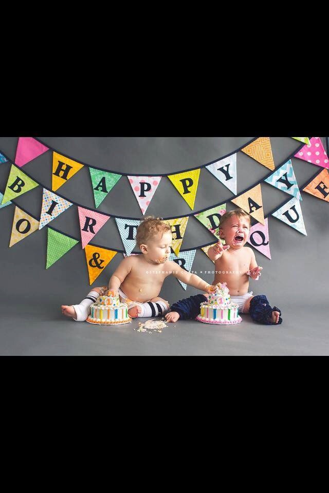 Bright Happy Birthday Flags 2 Bunting Banners. A Unique | Etsy