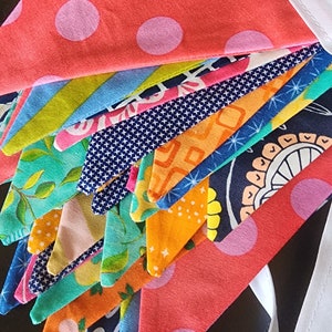 30' Bunting, Custom Fabric Party Flags, Wedding Decoration, Photo Prop ...