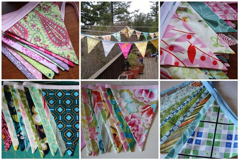 40 Foot Bunting Custom Party Flags Wedding Decoration Photo | Etsy