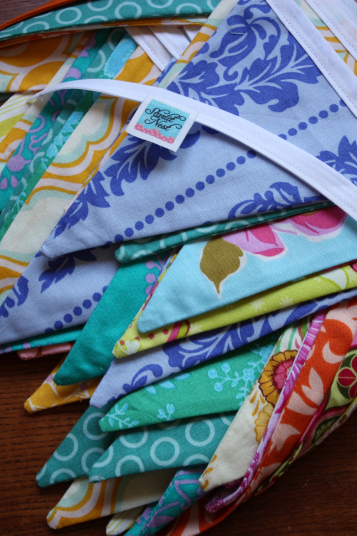 Custom Medium Sized Flags Bunting by the Yard. Wedding Decor - Etsy