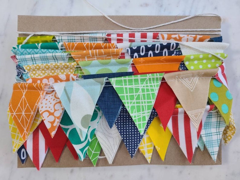 CUSTOM Mini Flag Bunting Features 60 Tiny Flags in a Mix of - Etsy