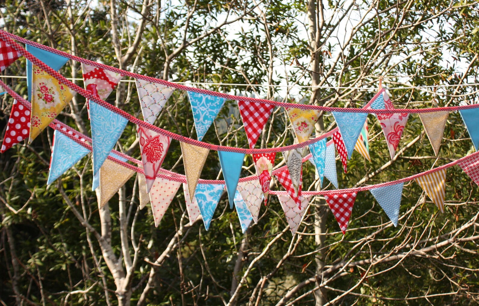 On SALE Carnival Theme Fabric Bunting by the Yard. Wedding - Etsy