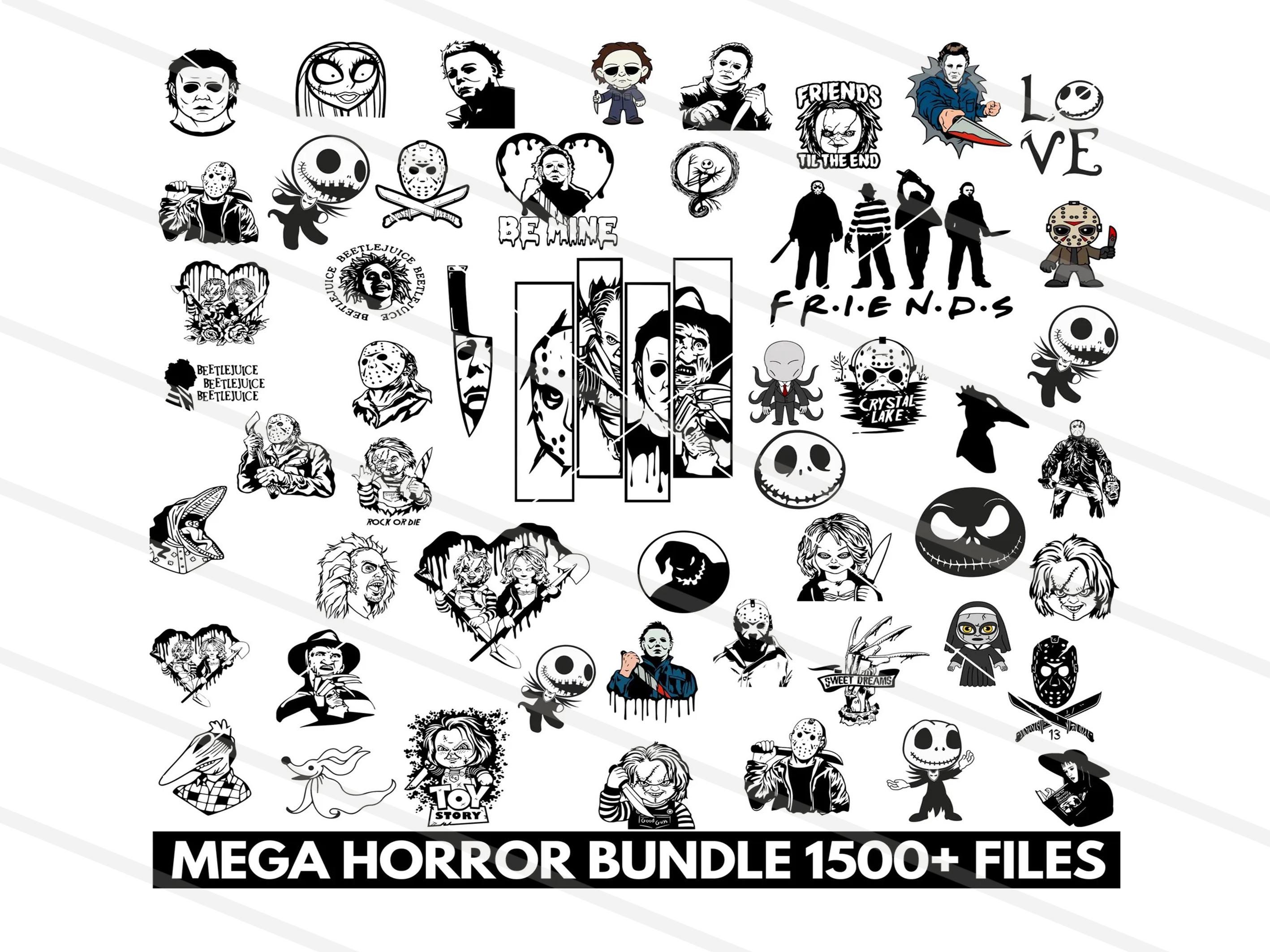 Mega Horror SVG Bundle, Helloween SVG Bundle, Horror Friends SVG ...