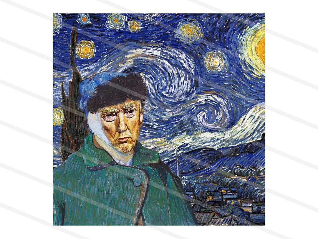 Starry Night Trump JPG, Trump Been Shot Png, Trump Assassination Png ...