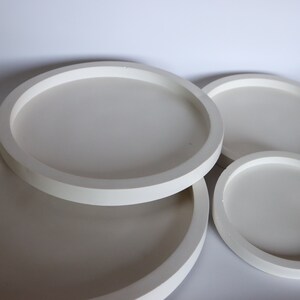 Concrete Medium 7in Lazy Susan Turntable Concrete Lazy Susan for Table ...