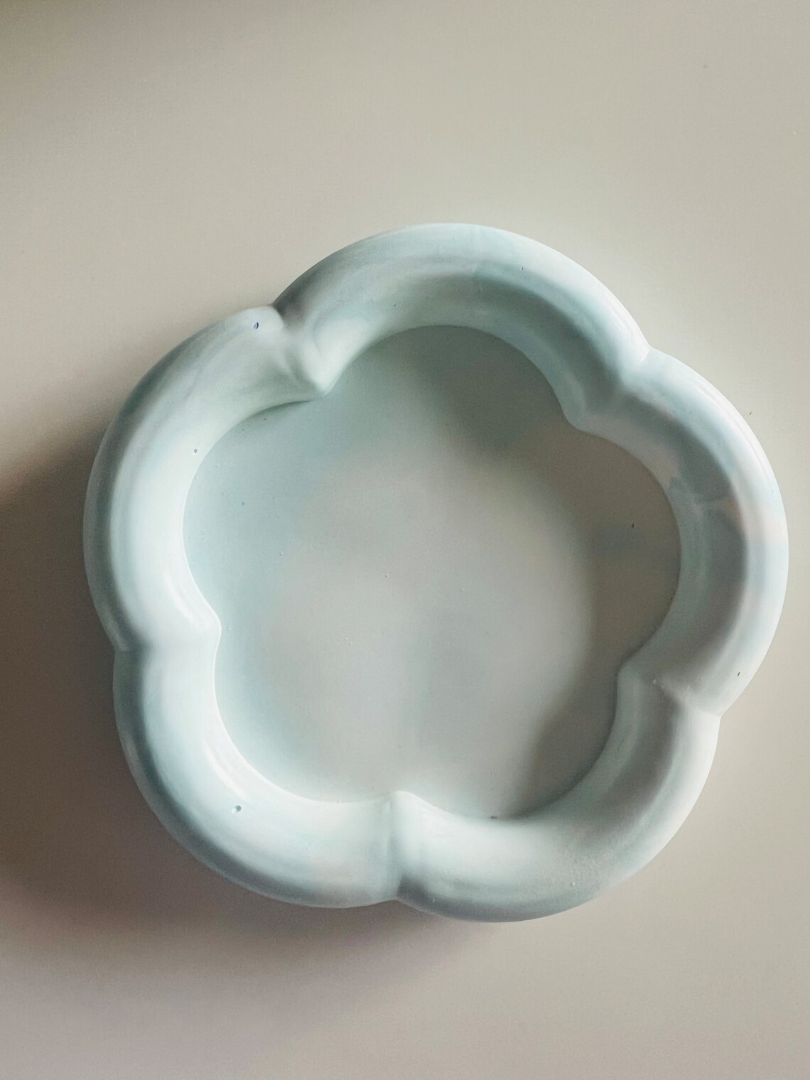 Flower Trinket Tray Decorative Trays Catch All Tray Handmade Concrete ...