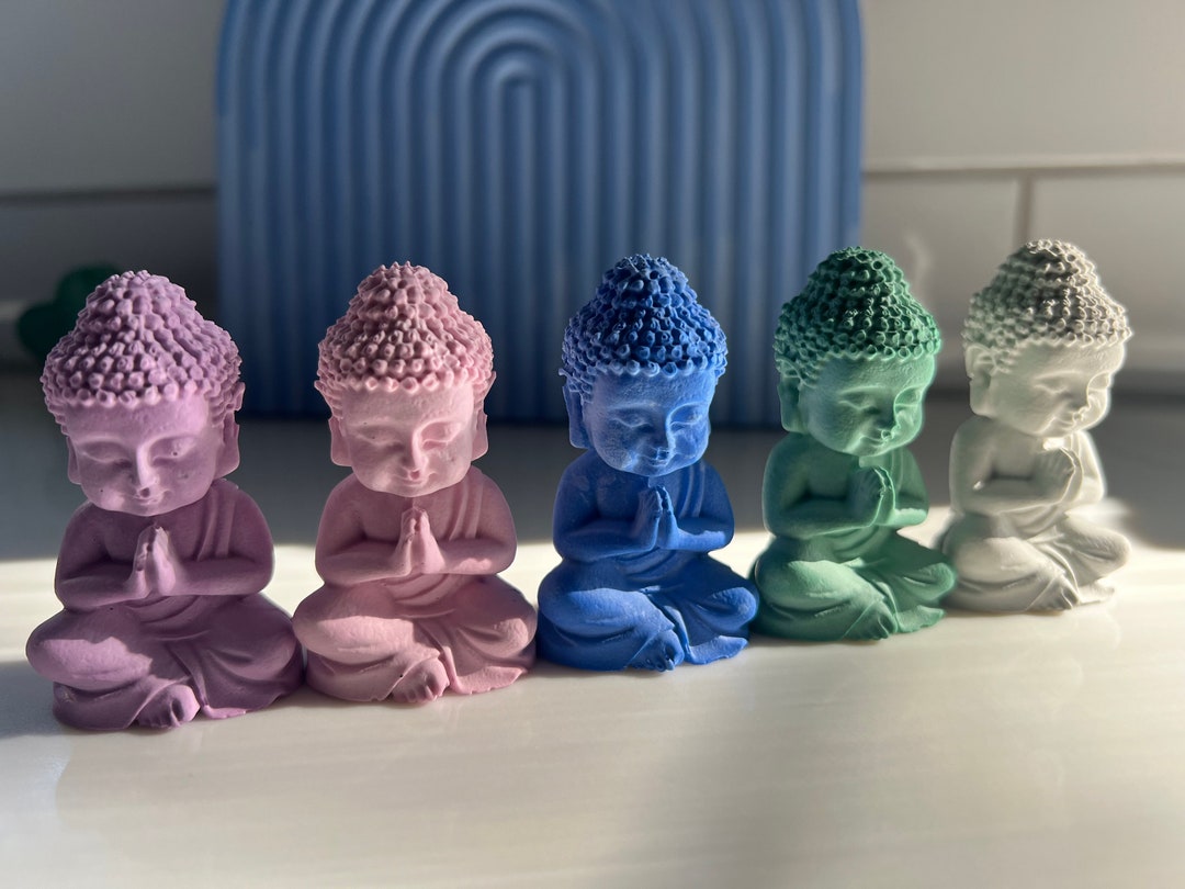 Buddha Statue Zen Decor Small Buddha Figurine Mini Buddha Yoga Decor ...