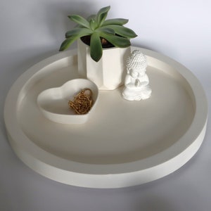 Concrete Medium 7in Lazy Susan Turntable Concrete Lazy Susan for Table ...