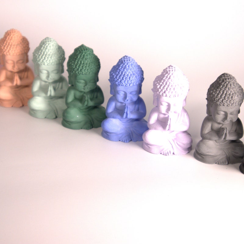 Mini Black Buddha Statue - Etsy