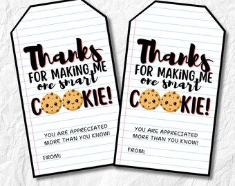 EDITABLE Teacher Appreciation Gift Tag. Teacher Thank You Gift Tag ...