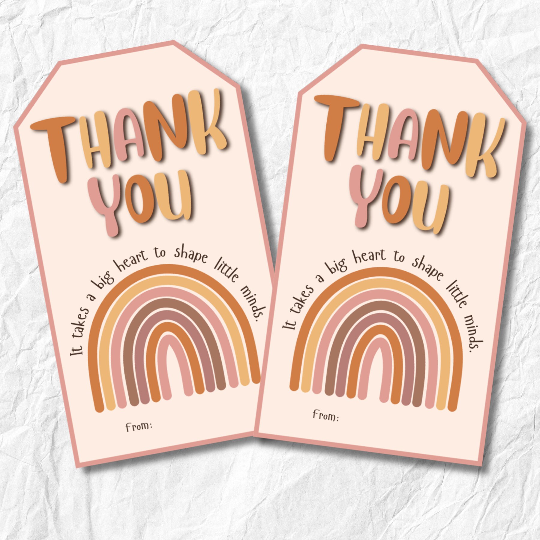 EDITABLE Teacher Appreciation Gift Tag. Teacher Thank You Gift Tag ...