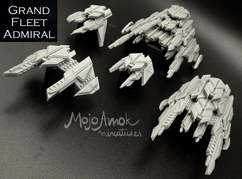 Grand Fleet Admiral Nosterov Spaceship: Resin Printed Miniature - Etsy