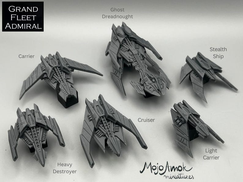 United Merathia Fleet Starship: Resin Miniature Spaceship Gaming - Etsy