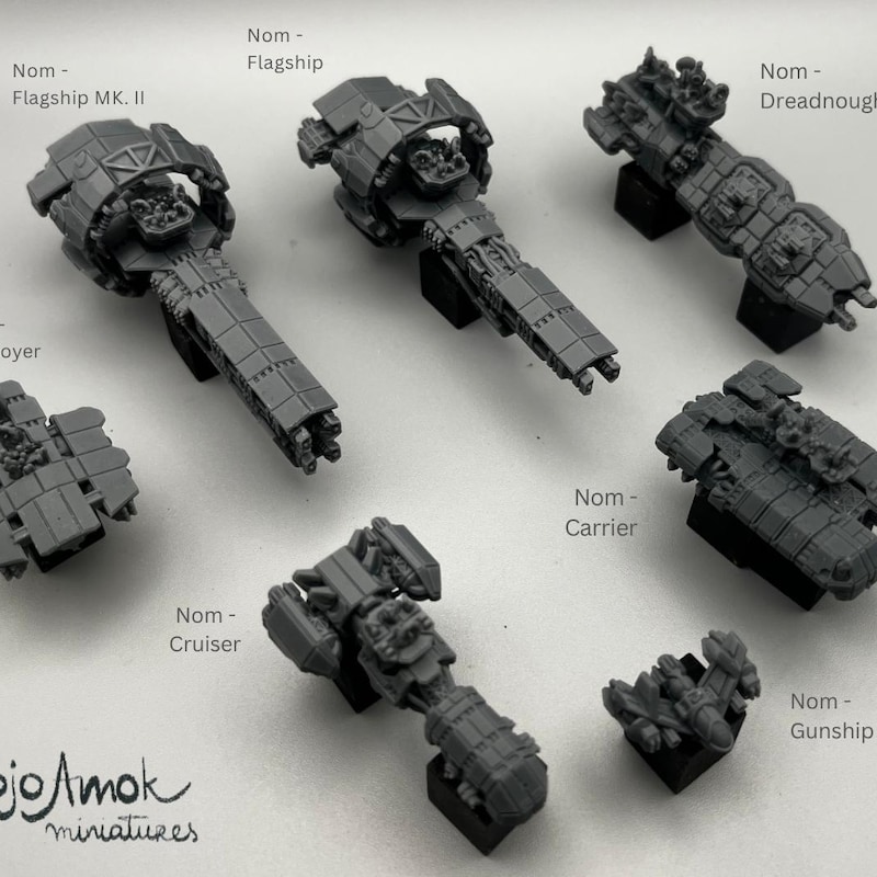 Fleet Scale Starship Models - Etsy