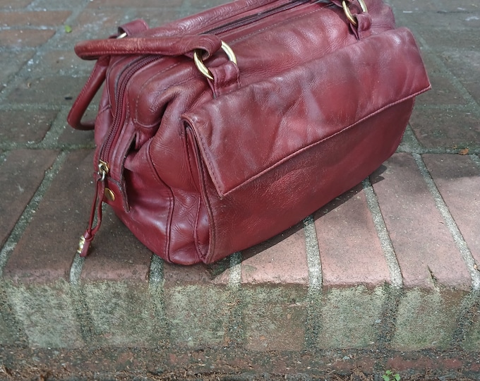 Laura Scott Vintage Leather Hobo Style Handbag - Etsy
