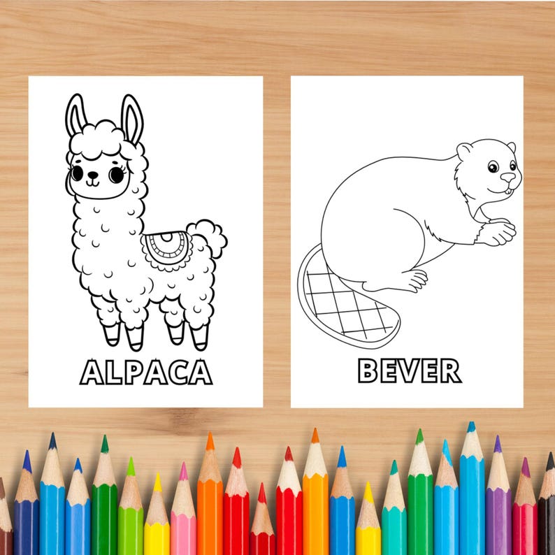 150 Animal Coloring Pages With Names | Fun Printable Designs for Kids ...