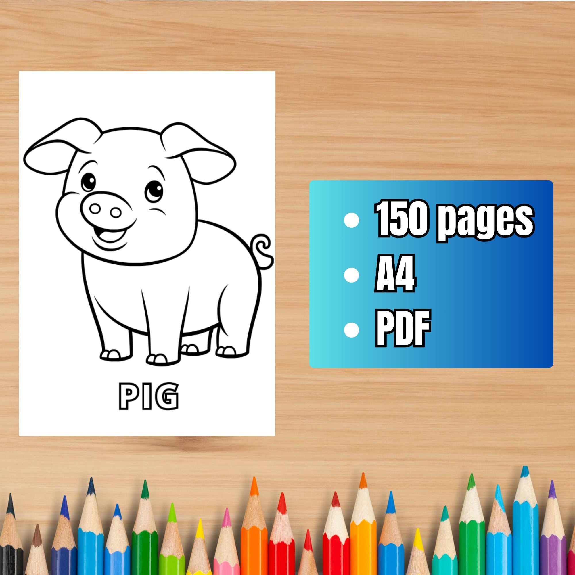 150 Animal Coloring Pages With Names | Fun Printable Designs for Kids ...